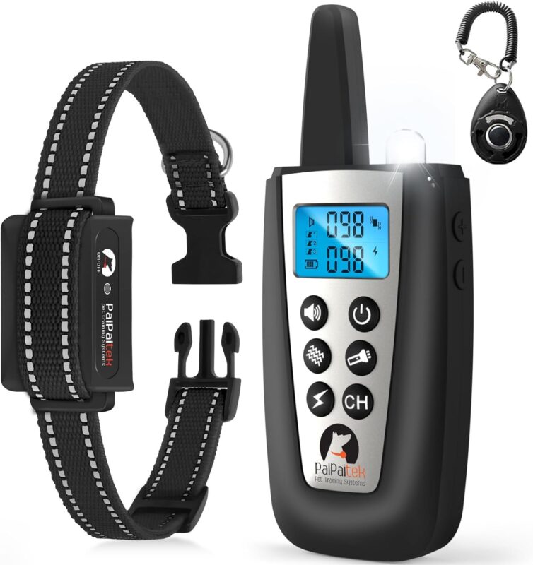 2-in-1 Dog Bark and Training Collar Shock Smart Sensor Waterproof ...